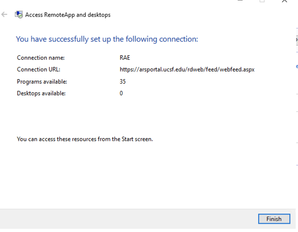 RAE - Application Feed Installation Instructions | UCSF IT